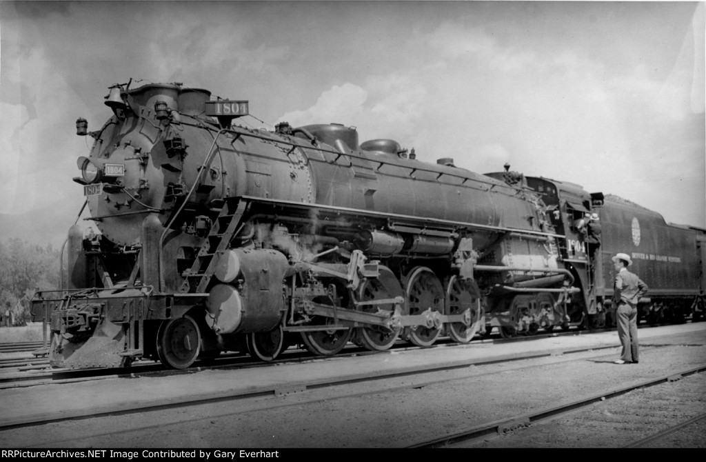 DRGW 4-8-4 #1804 - Denver & Rio Grande Western